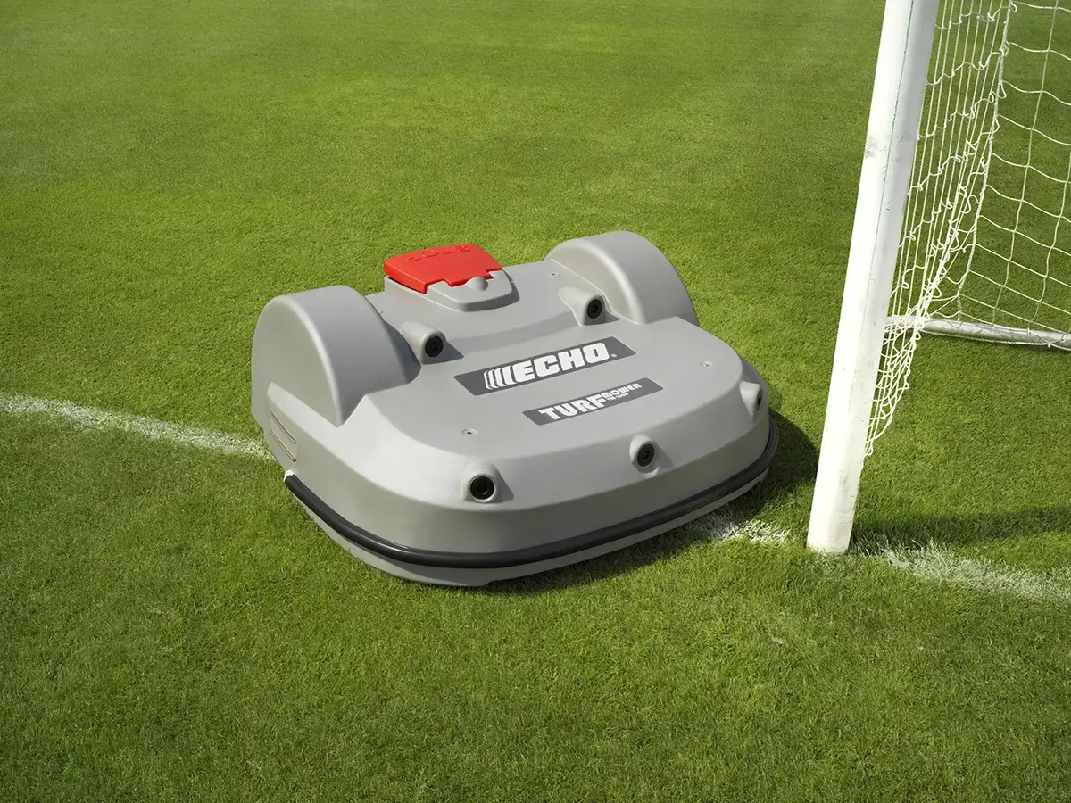 Robotic mowers for football pitches | EchoRobotics